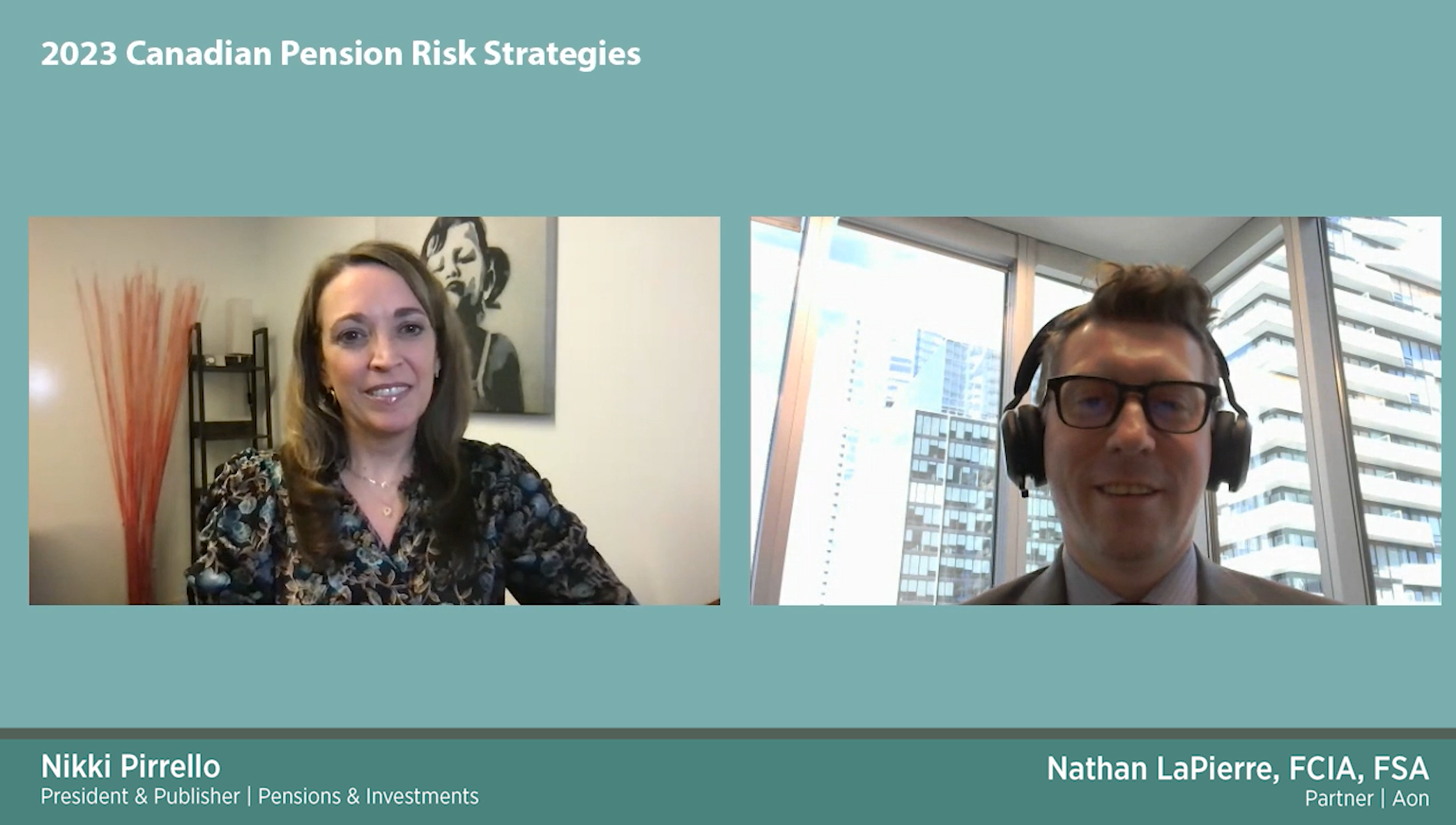 Nathan LaPierre, Aon | 2023 Canadian Pension Risk Strategies Video from ...