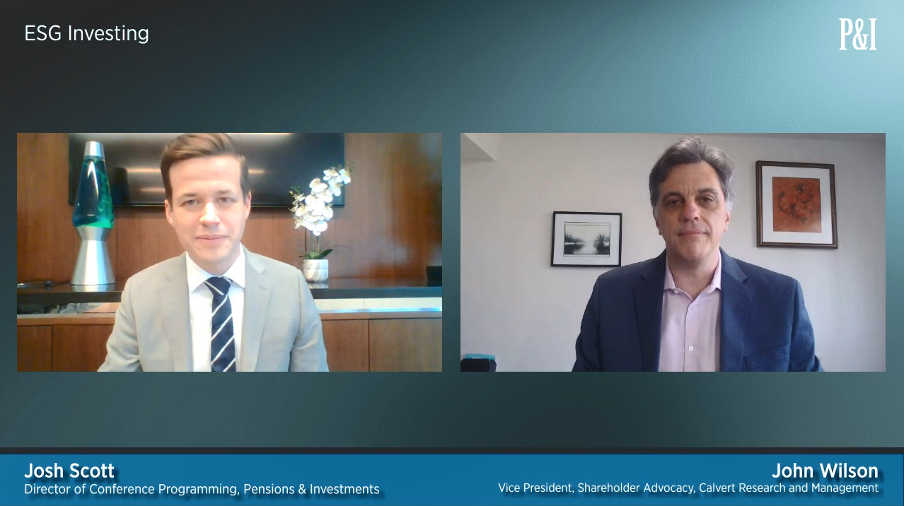 John Wilson of Calvert Research and Management | ESG Virtual Series ...