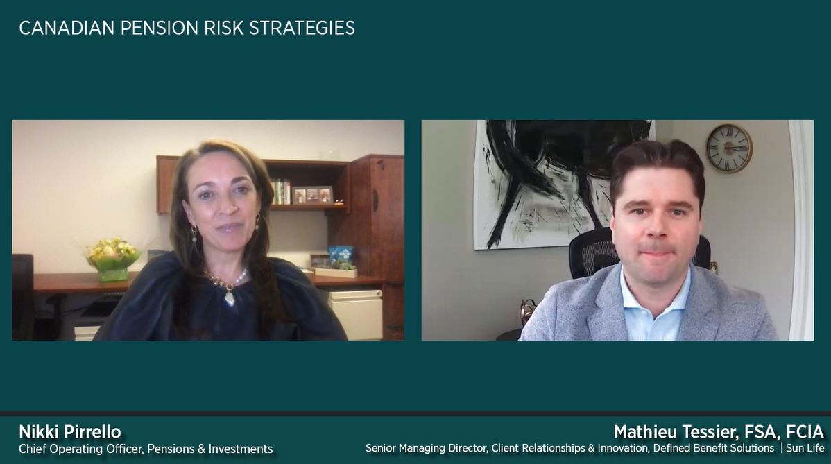 Mathieu Tessier of Sun Life | Canadian Pension Risk Strategies 2022 ...