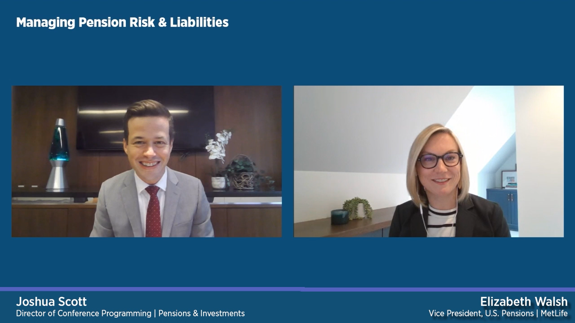 Elizabeth Walsh, MetLife | MPRL 2022 Video from Pensions & Investments