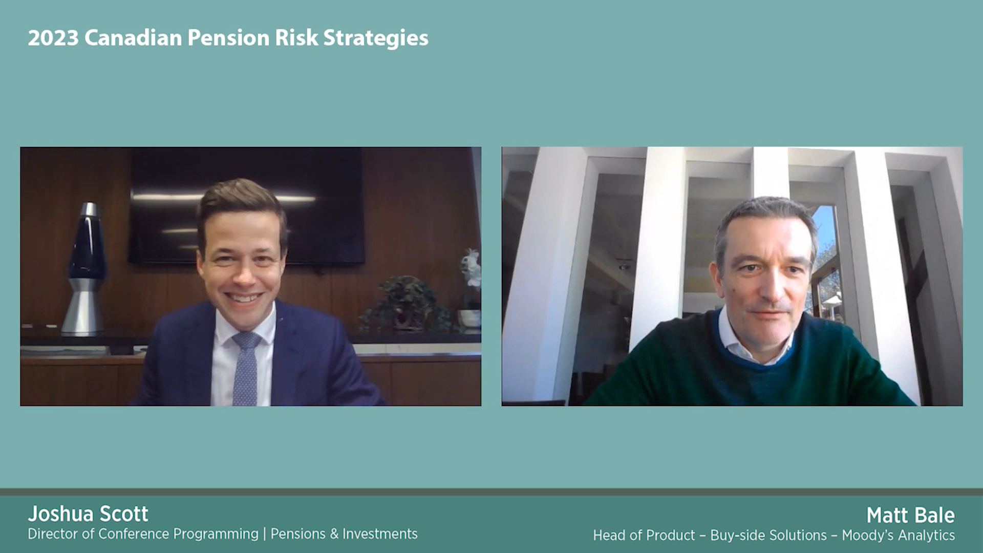 Matt Bale, Moody's Analytics | 2023 Canadian Pension Risk Strategies ...