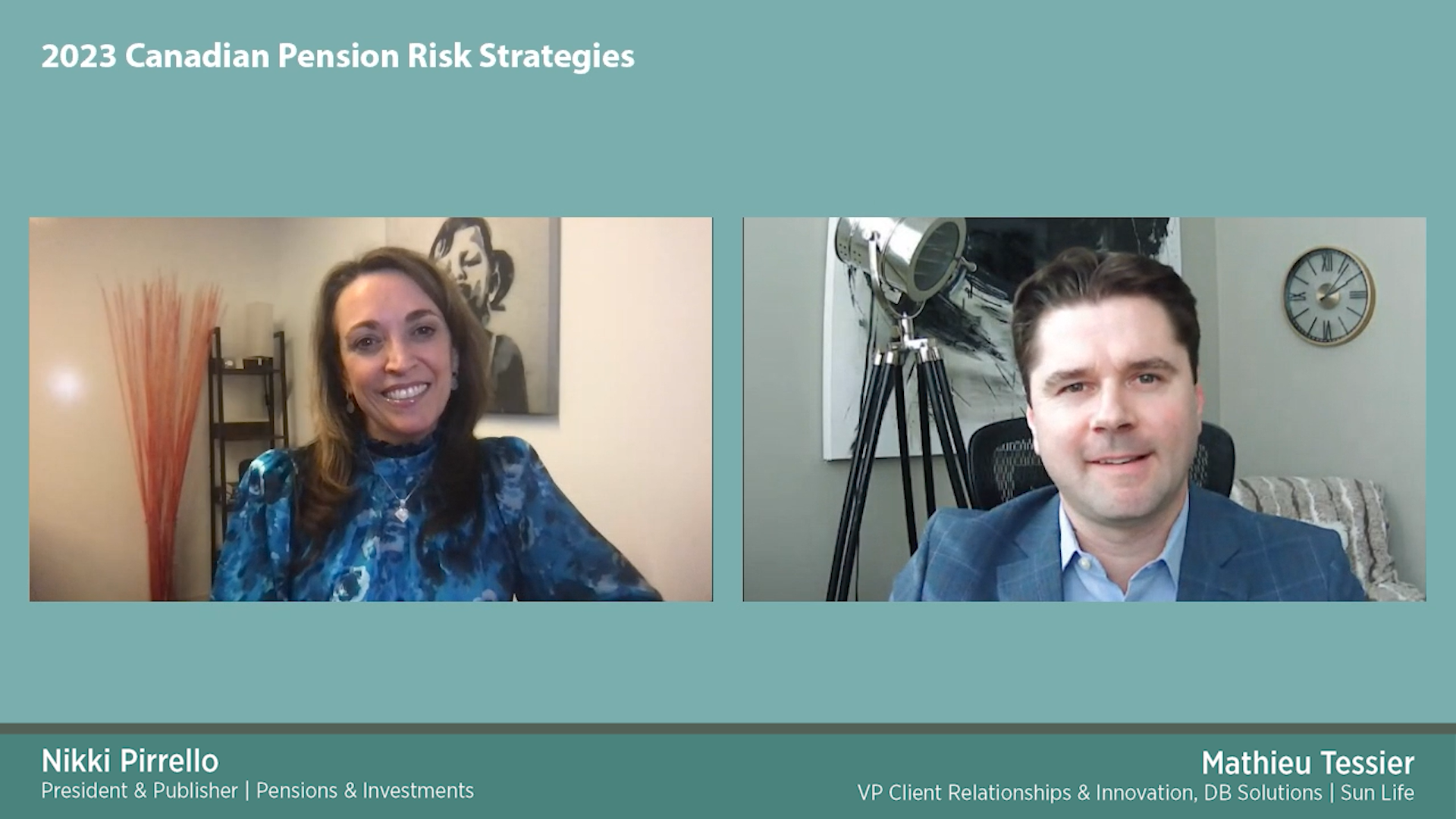 Mathieu Tessier, Sun Life | 2023 Canadian Pension Risk Strategies Video ...