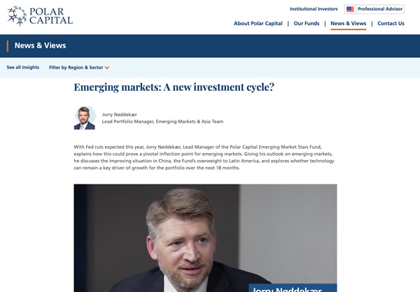 Emerging Markets: A Supportive Cycle | Pensions & Investments