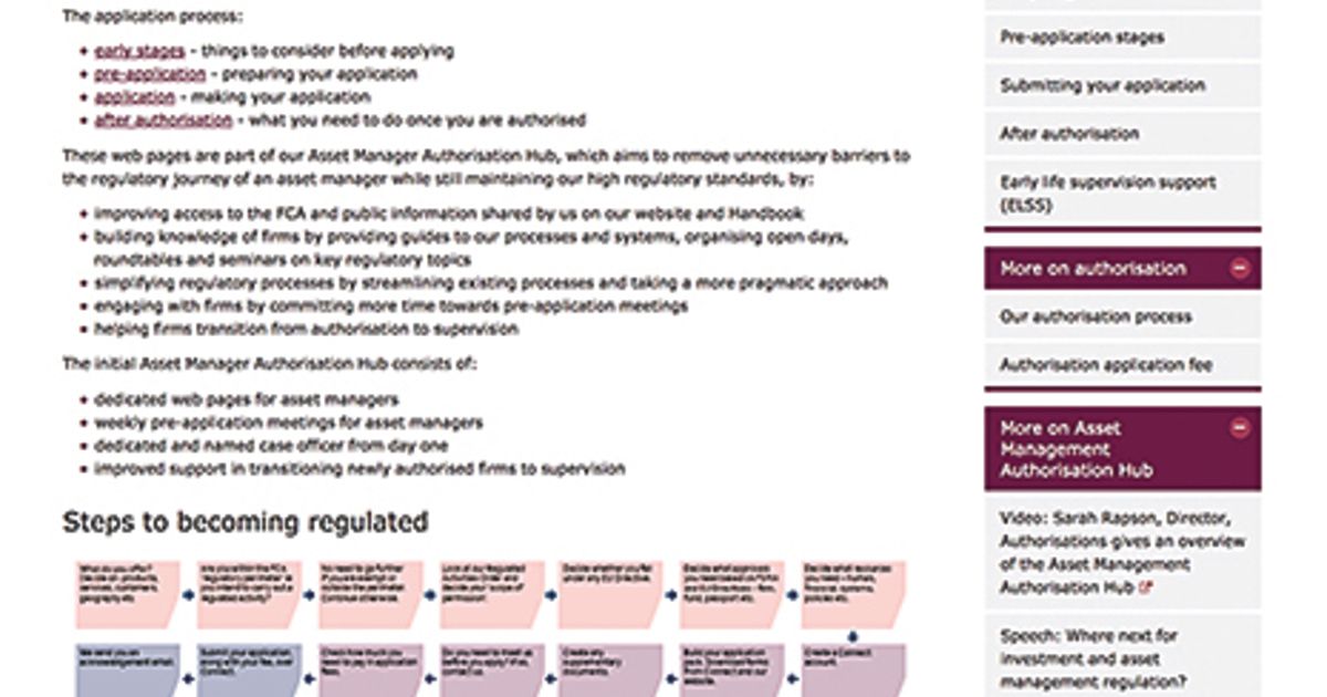 FCA web hub aims to ease process for new managers | Pensions & Investments