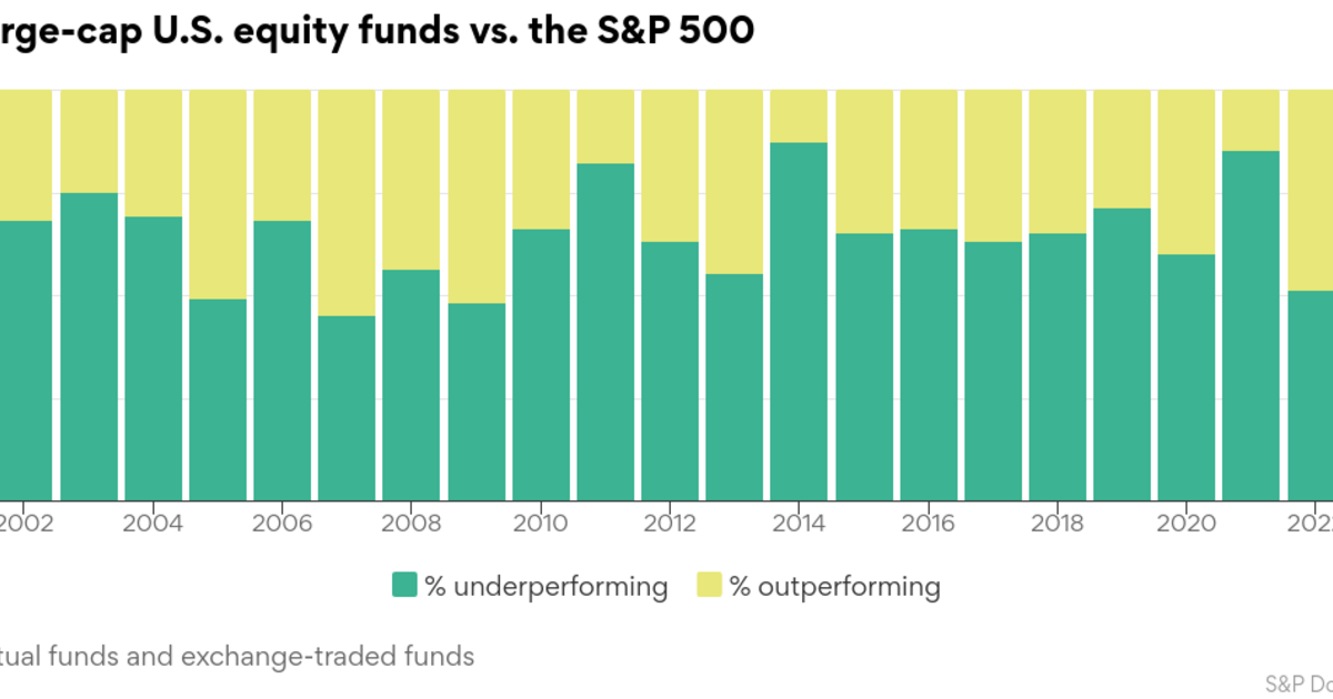 Most active U.S. large-cap equity funds underperform S&P 500 | Pensions ...
